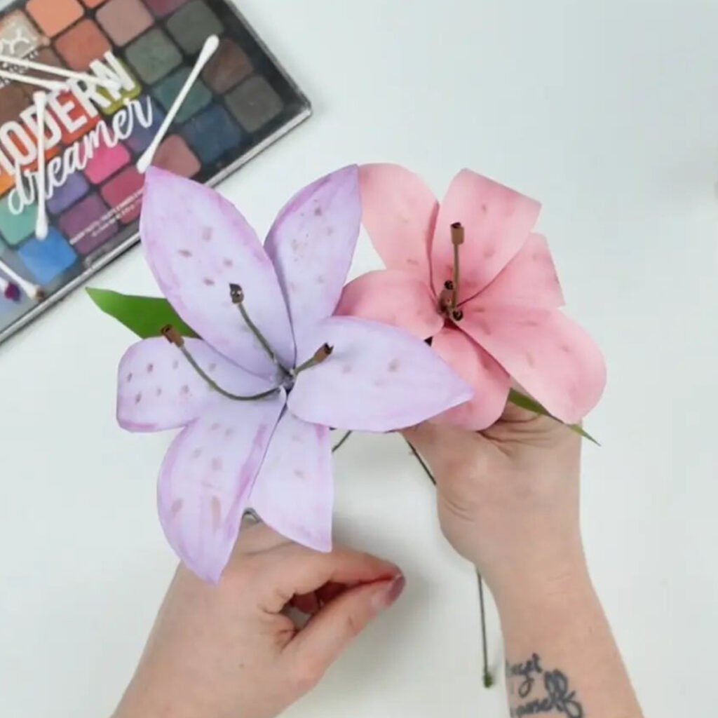 DIY Paper Lily of the Valley with Free SVG File - Dinosaur Mama