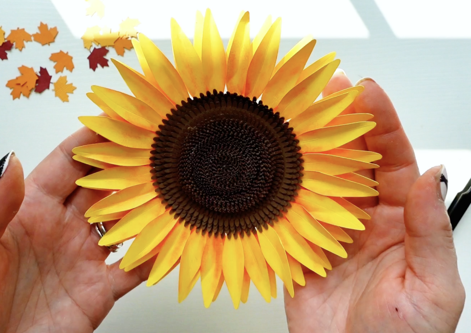 3D Paper Sunflower SVG | A Free Design for Your Fall Creations ...