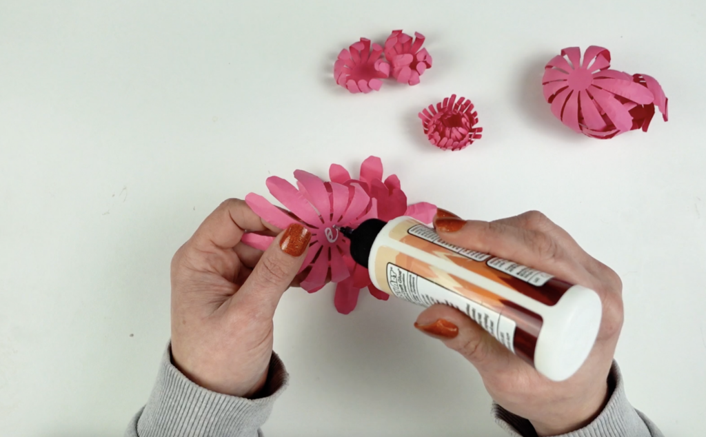 How to Make a Paper Chrysanthemum Flower (+ Free SVG) - Dinosaur Mama