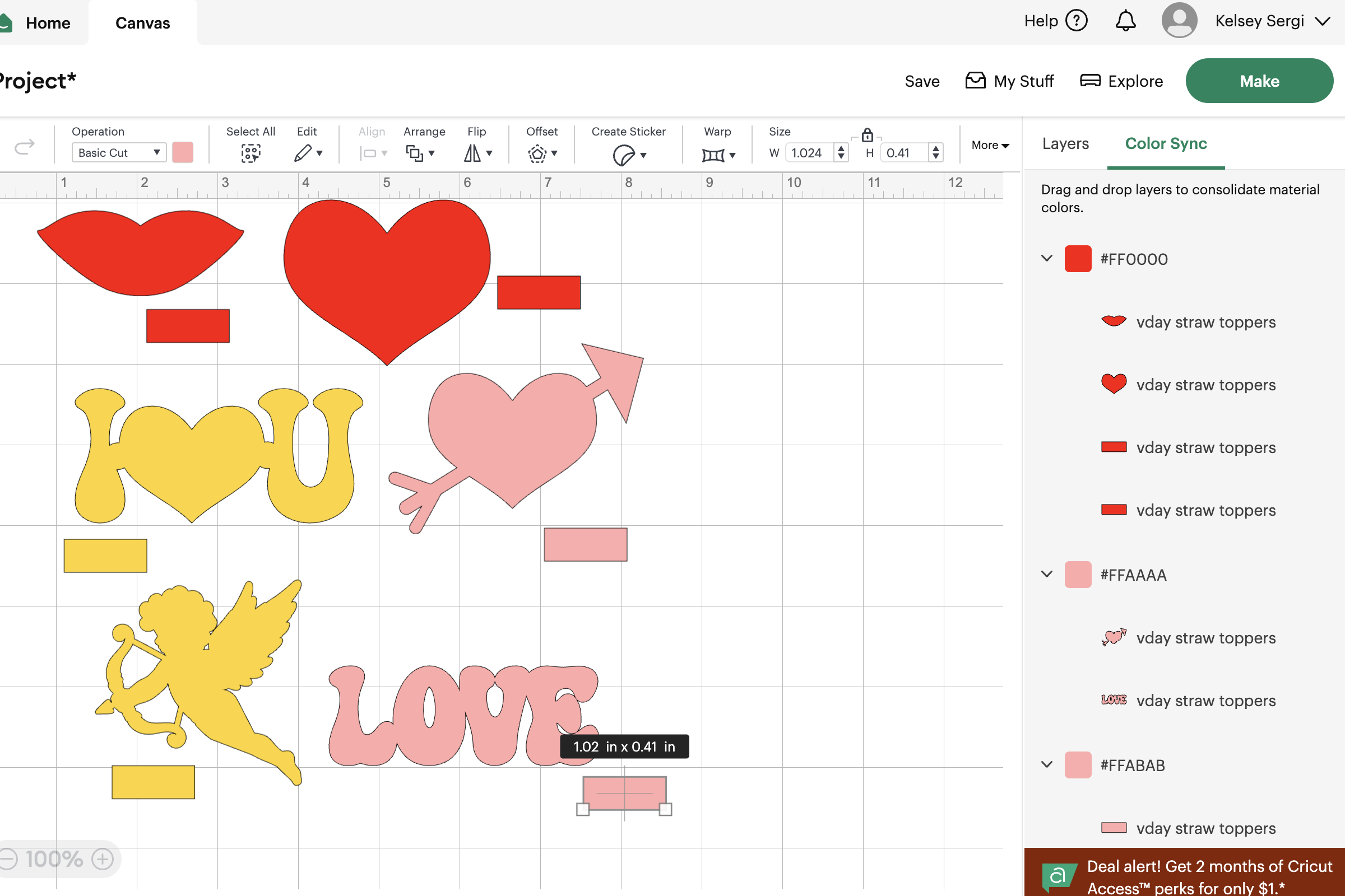 How to Make Straw Toppers with Cricut for Valentine's Day - Dinosaur Mama