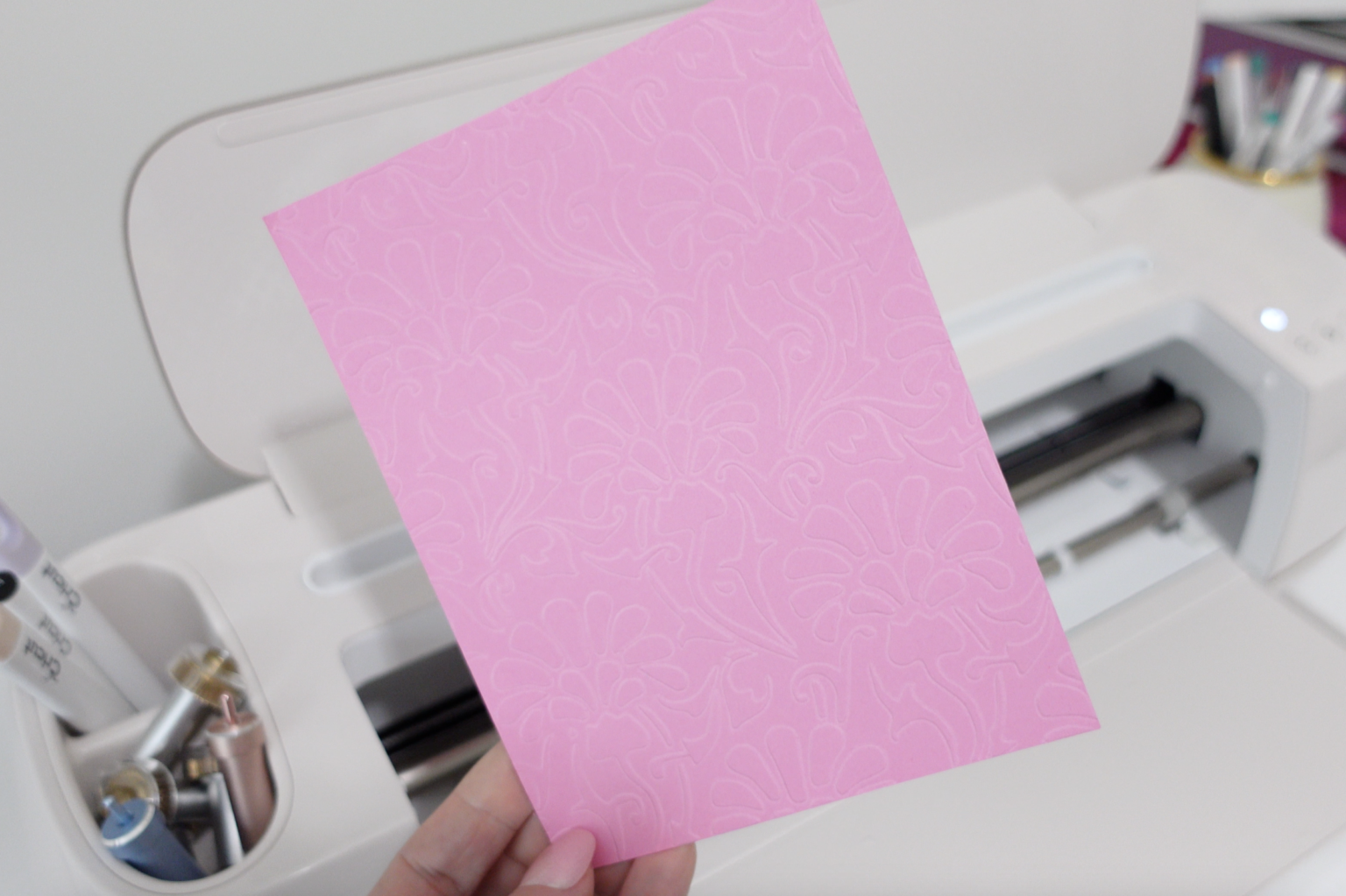 How to Emboss with Cricut | Hack with Scoring Stylus - Dinosaur Mama
