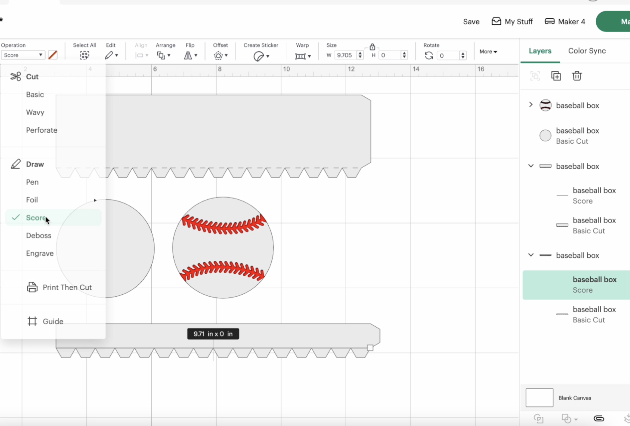 Baseball Gift Box Template | Free SVG File for Cricut - Dinosaur Mama