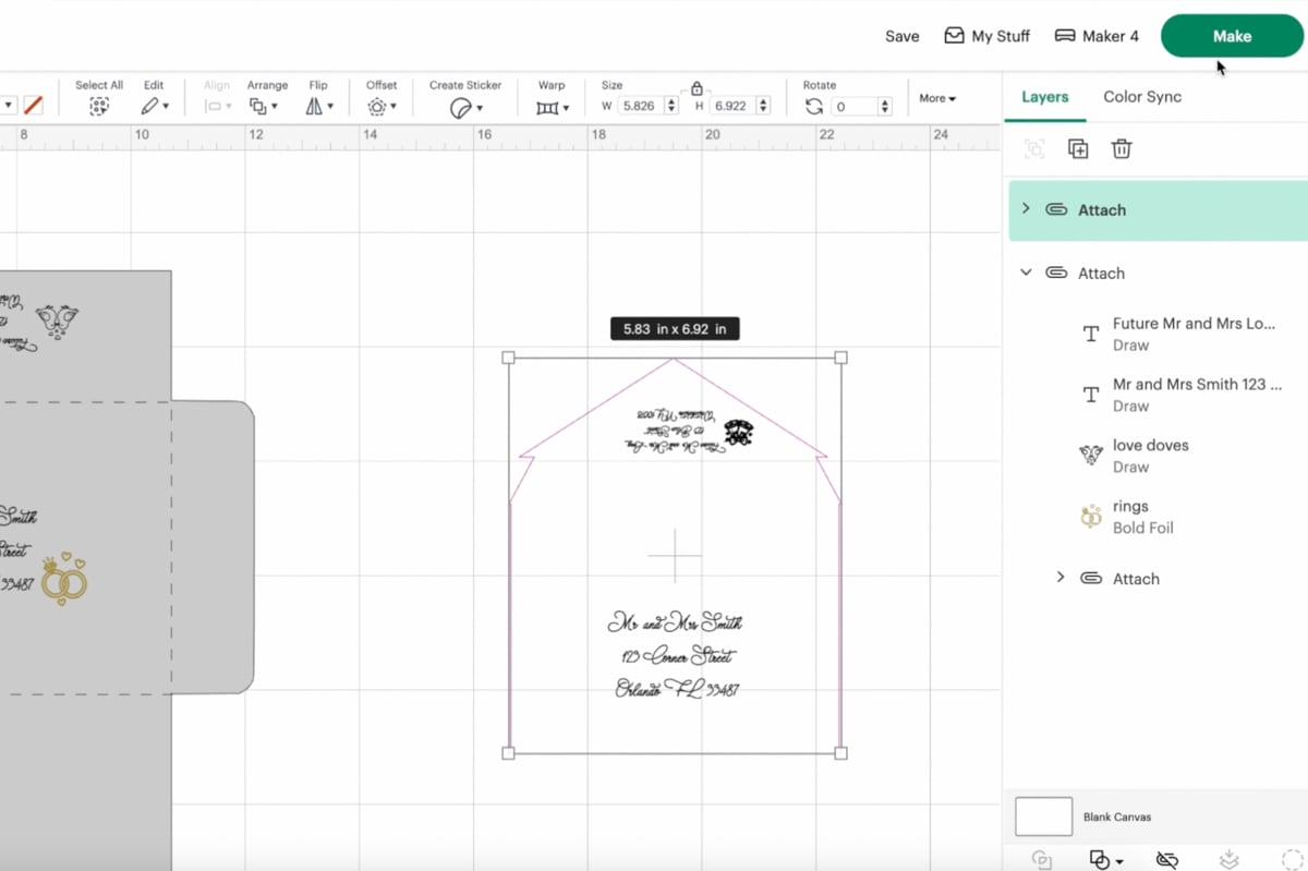 Cricut Envelope Addressing | Beginner How To Guide - Dinosaur Mama