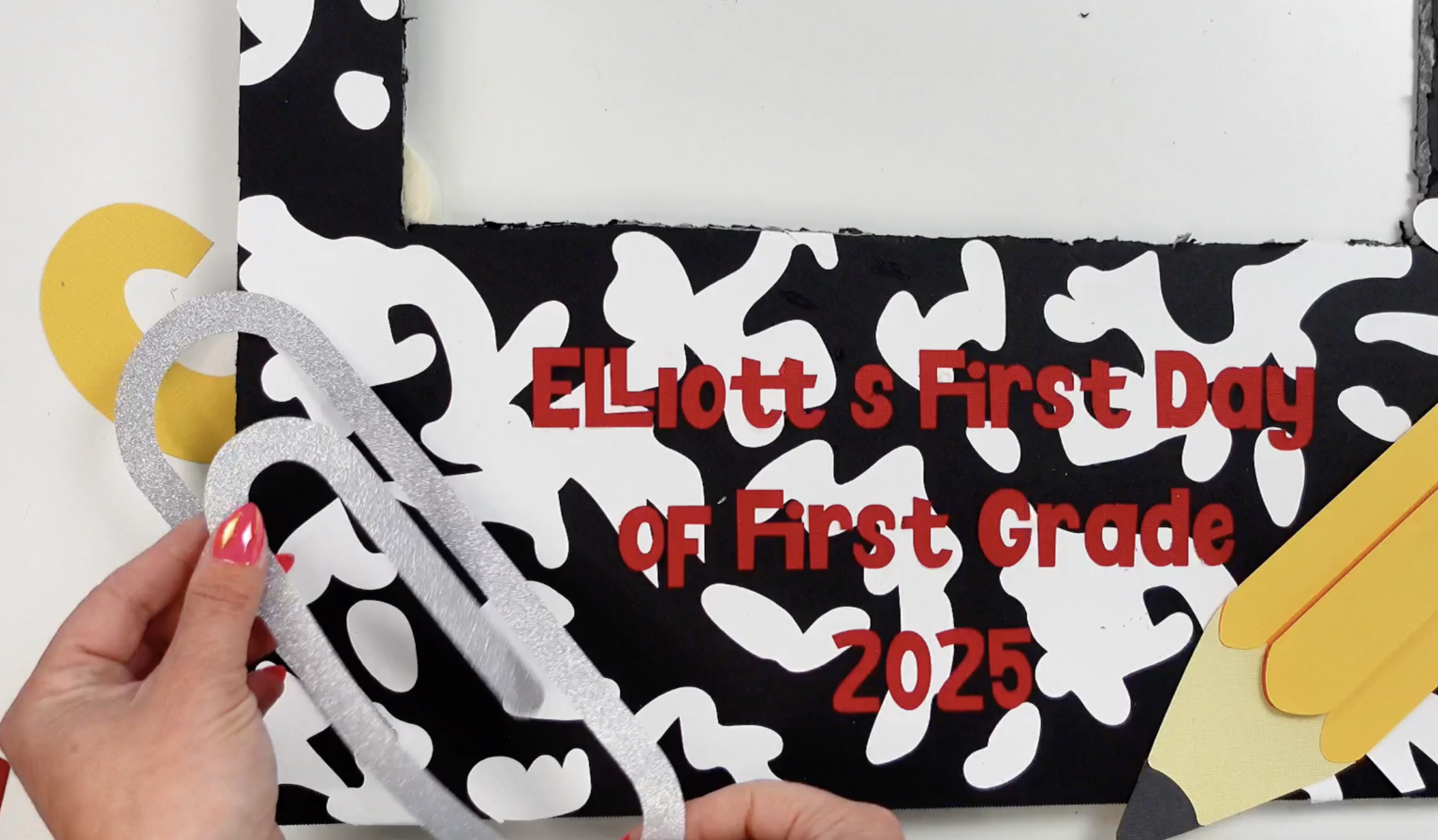 DIY Back to School Photo Props with Free Cricut SVGs - Dinosaur Mama