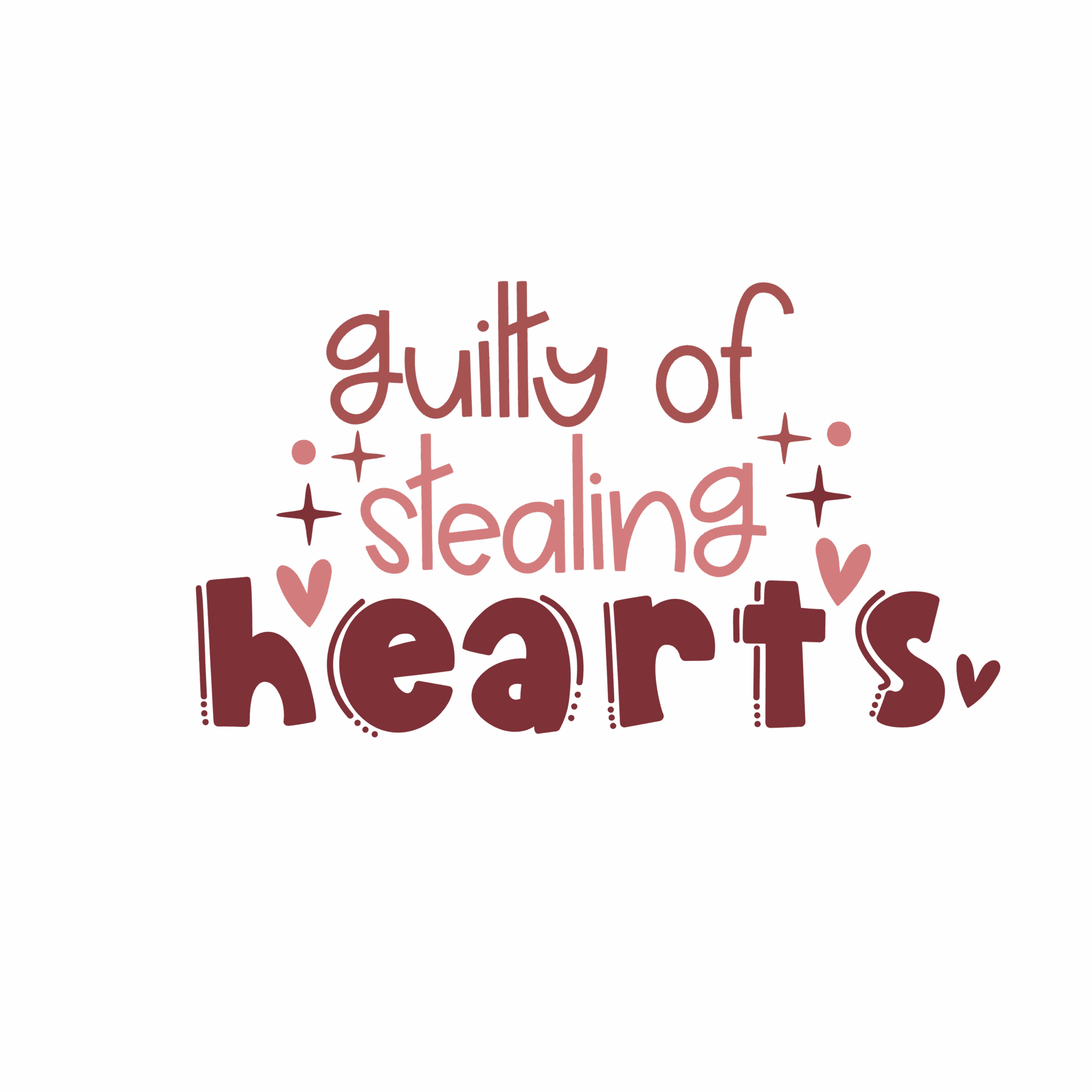 Guilty of Stealing Hearts Valentine SVG - Dinosaur Mama